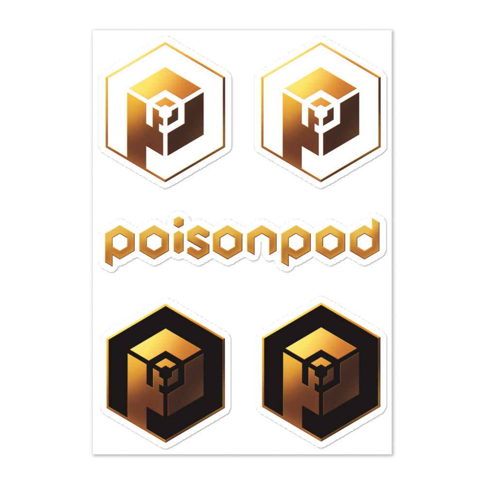 Sticker Sheet: Gold – poisonpod